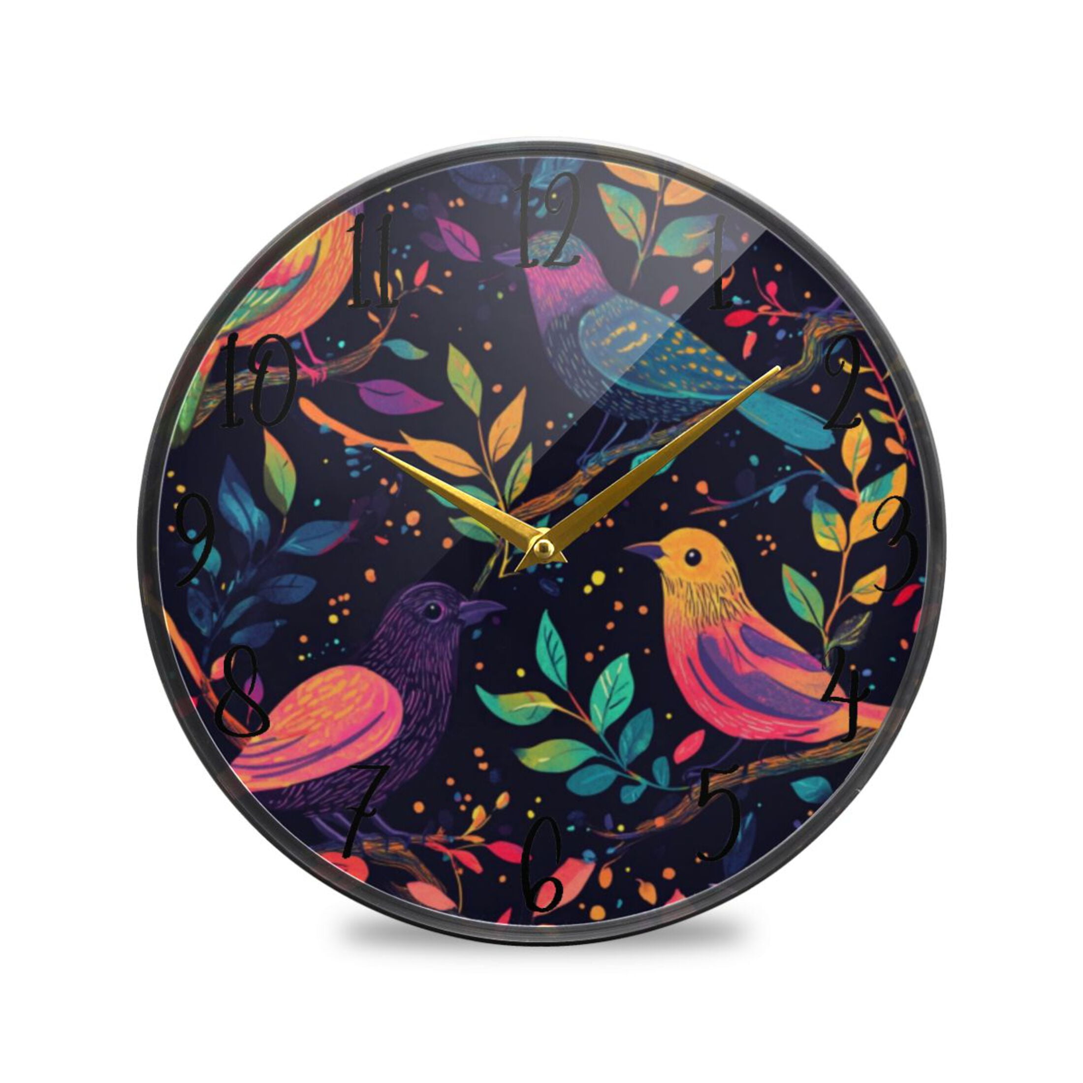 Acrylic Circular Clock 9.5x9.5 Inch Circular Clock Decorative Clock ...