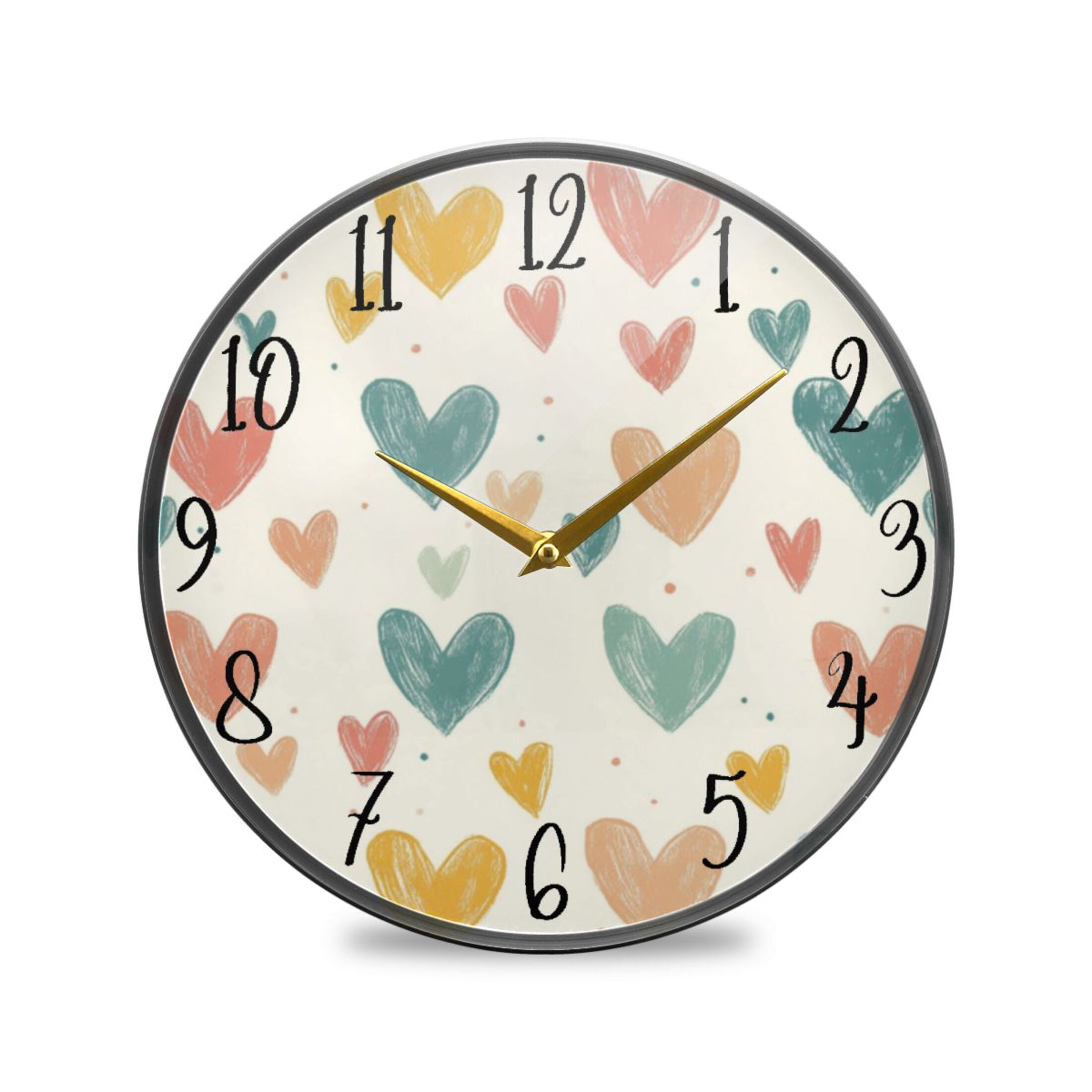 Acrylic Circular Clock 9.5x9.5 Inch Circular Clock Decorative Clock ...