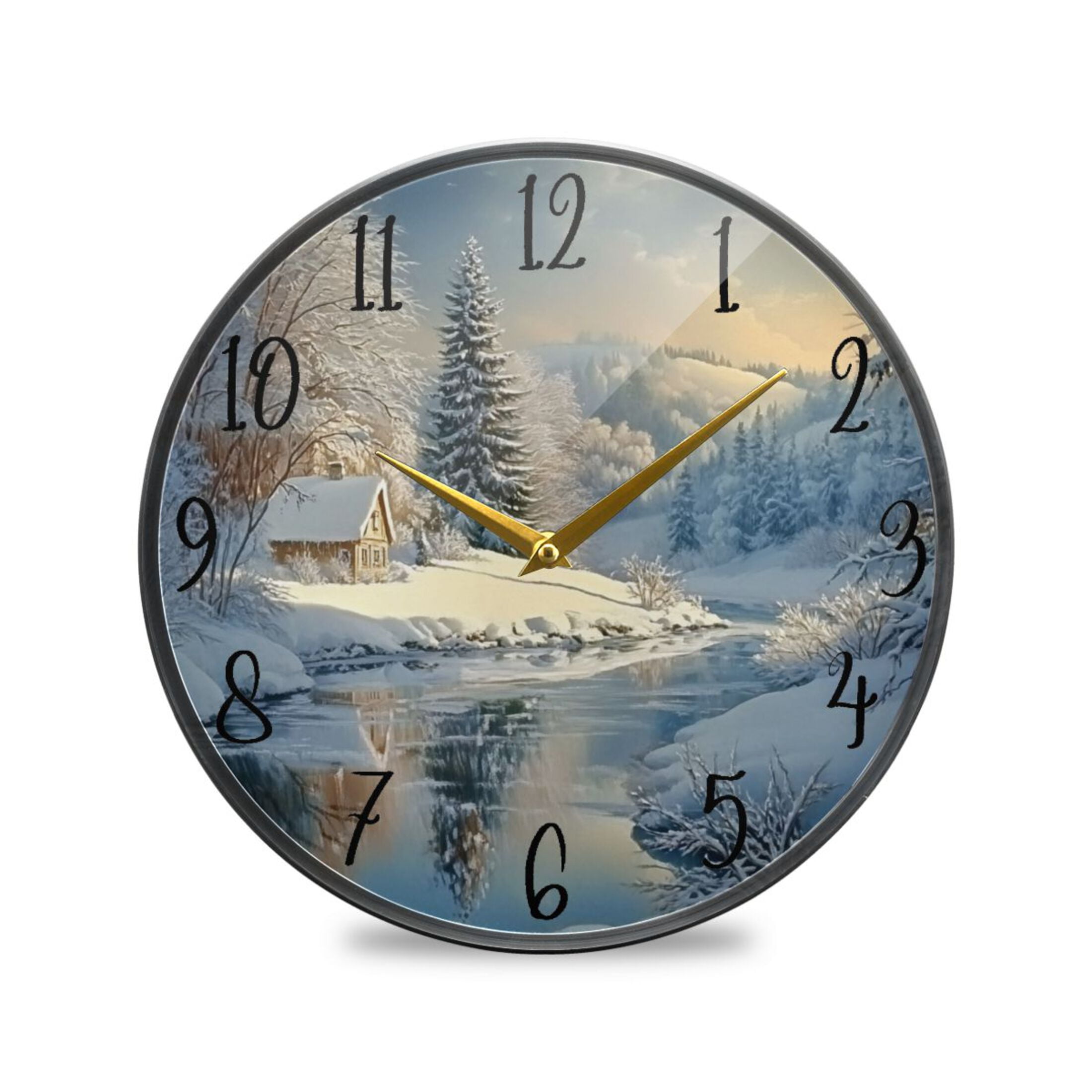 Acrylic Circular Clock 9.5x9.5 Inch Circular Clock Decorative Clock ...