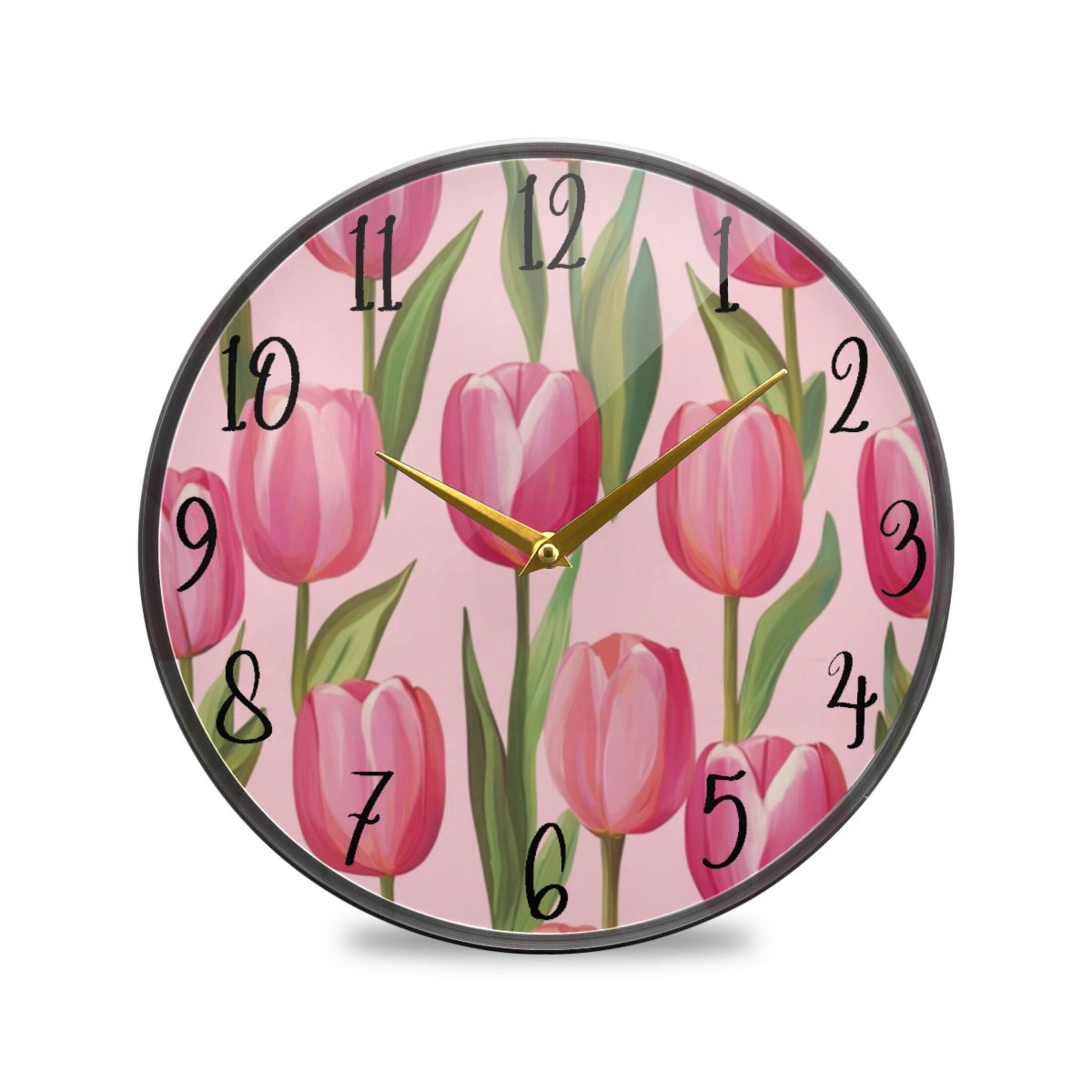 Acrylic Circular Clock 9.5x9.5 Inch Circular Clock Decorative Clock ...