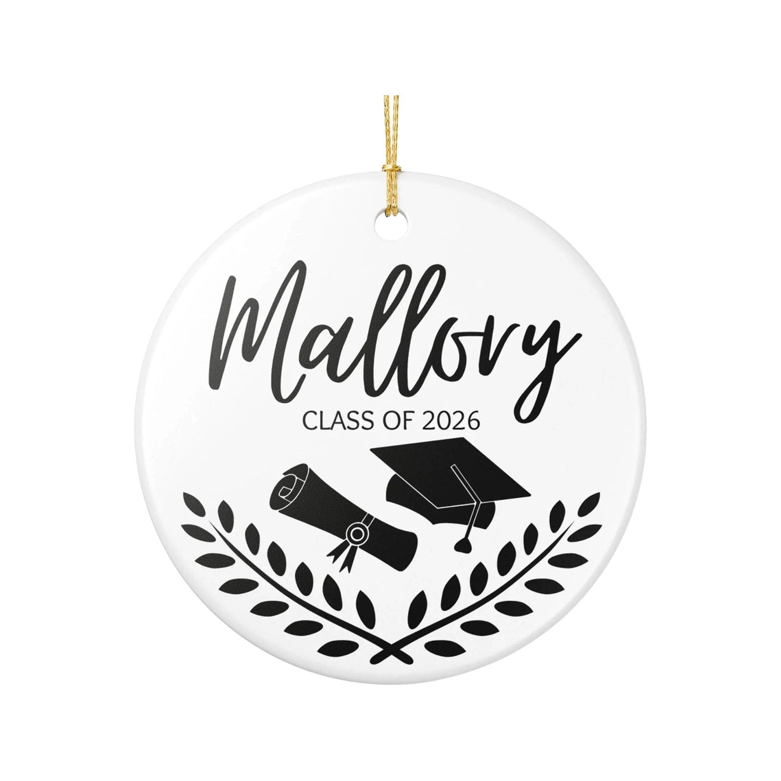 Acrylic Class of 2026 Christmas Ornament, Graduation Celebration Tree ...