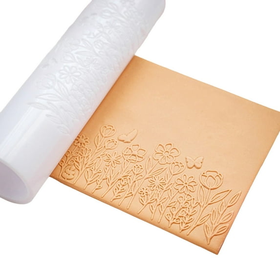 Acrylic Clay Roller For Earring Making With Floral Patterns And Easy ...