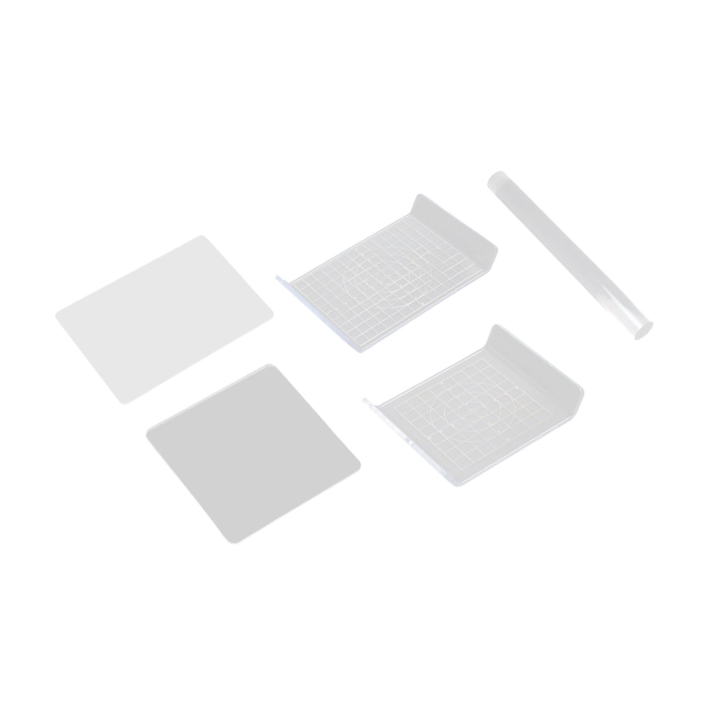 Acrylic Clay Shaping Tool Set with 4 Acrylic Sheet Board and Acrylic ...