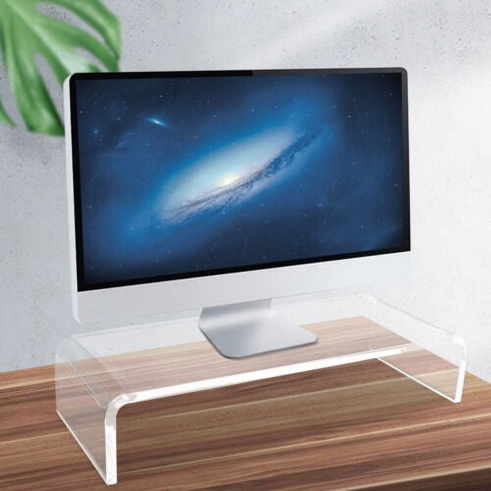 Acrylic Clear Monitor Stand Desktop Keyboard Laptop Computer Stand ...