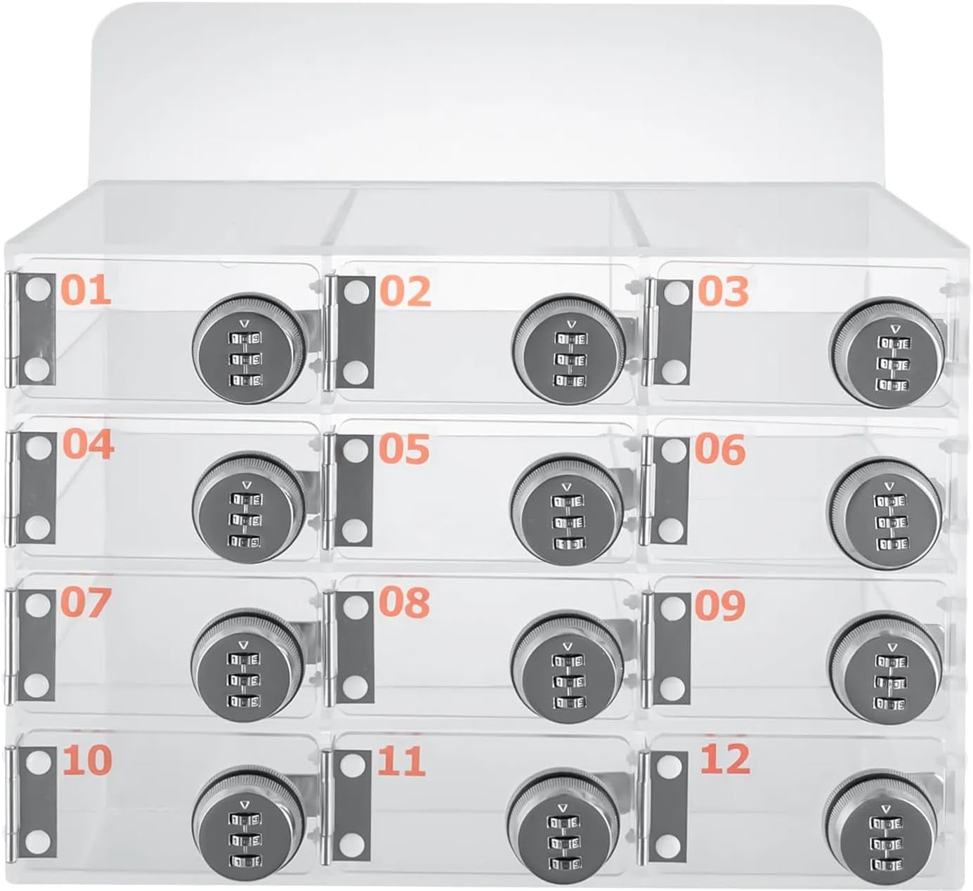 Acrylic Clear Phone Lock Box w/Combination Lock Cell Phone Locker for ...