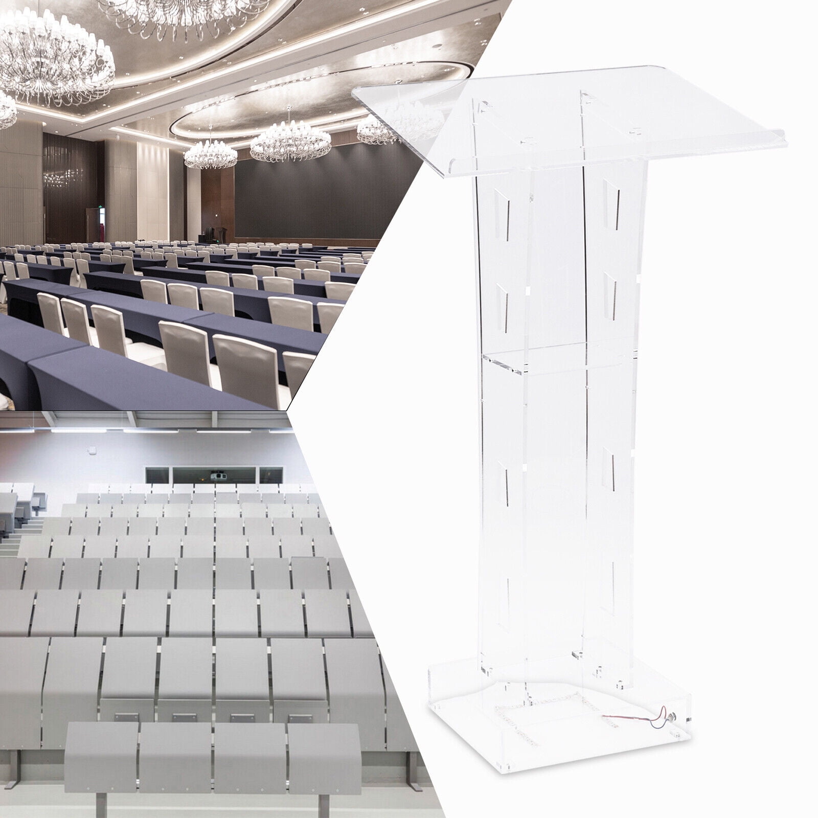 Acrylic Clear Podium Pulpit Speech Church Speak Talk Stand Lectern ...