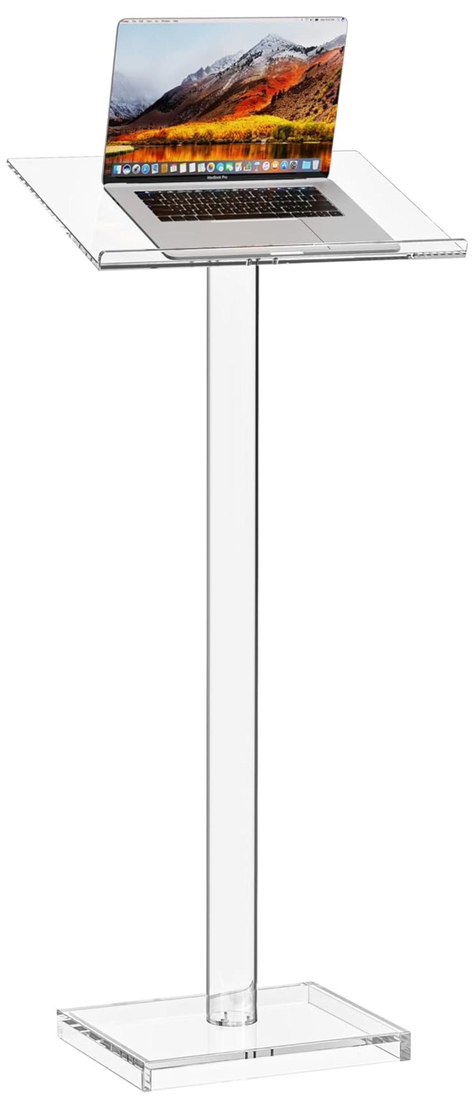 Acrylic Clear Podium Stand, 47-inch Professional Presentation Podium ...