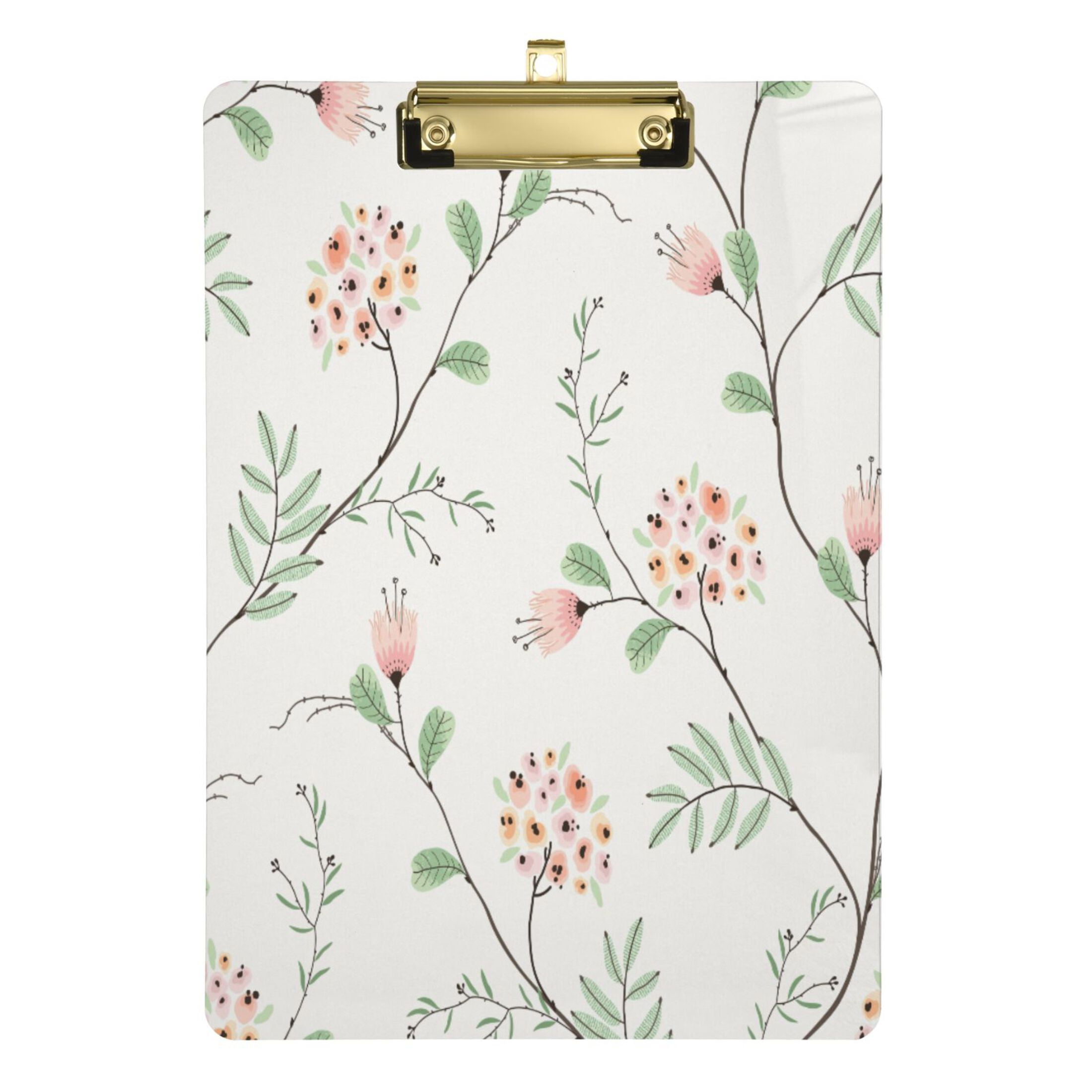 Acrylic Clipboards Abstract Tree with Flowers and Leaves A4 Standard ...