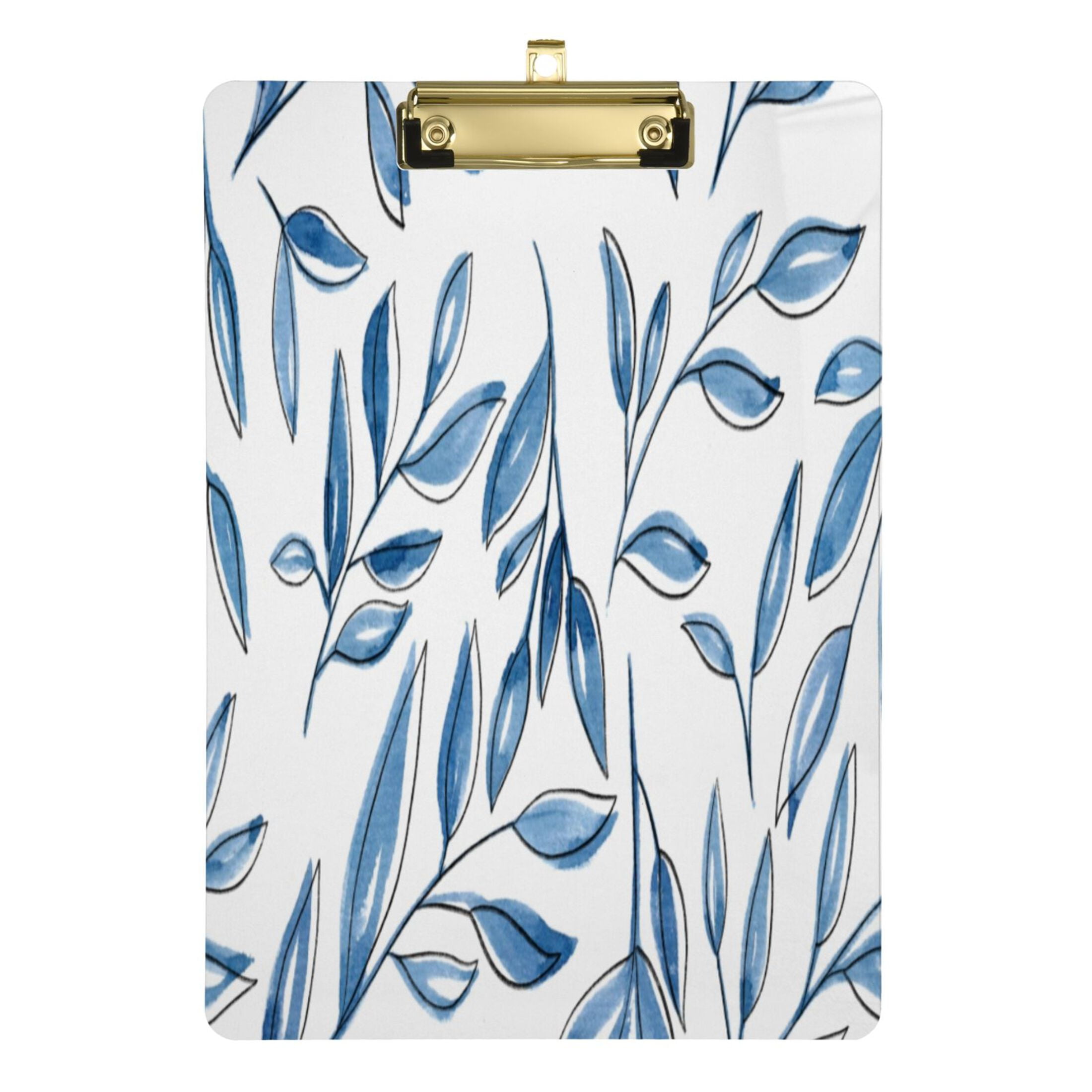 Acrylic Clipboards Blue Leaves A4 Standard Size Clipboard 12.5 Acrylic Clipboards Blue Leaves A4 Standard Size Clipboard 12.5