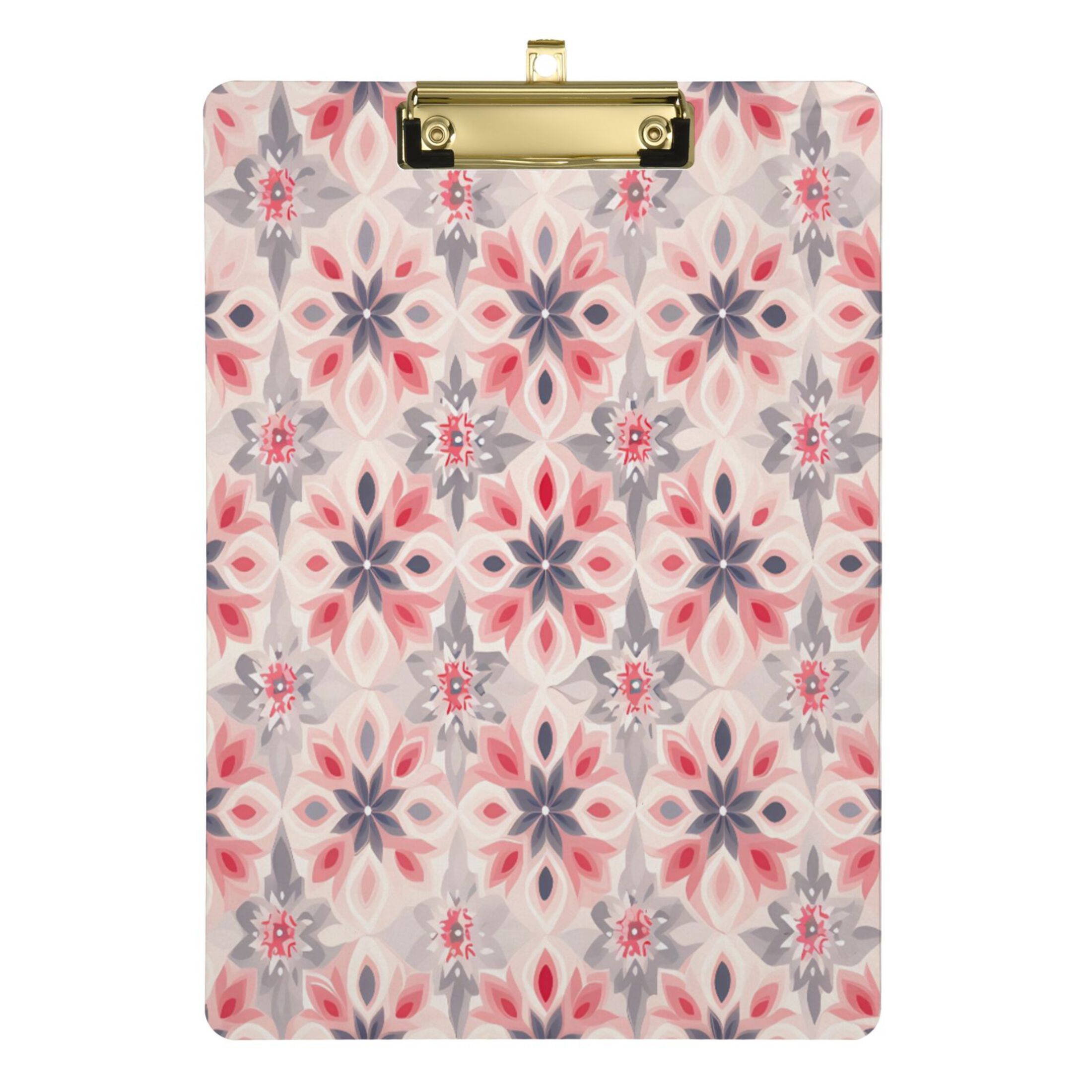 Acrylic Clipboards Bohomia Pink Print A4 Standard Size Clipboard 12.5 ...