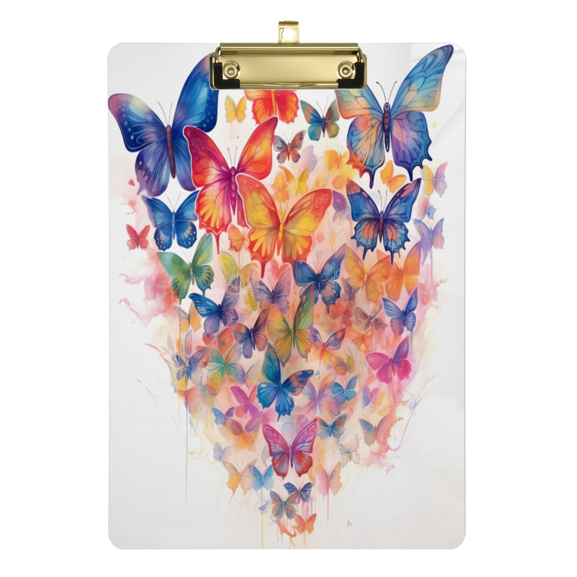 Acrylic Clipboards Butterflies Colorful A4 Standard Size Clipboard 12.5 ...