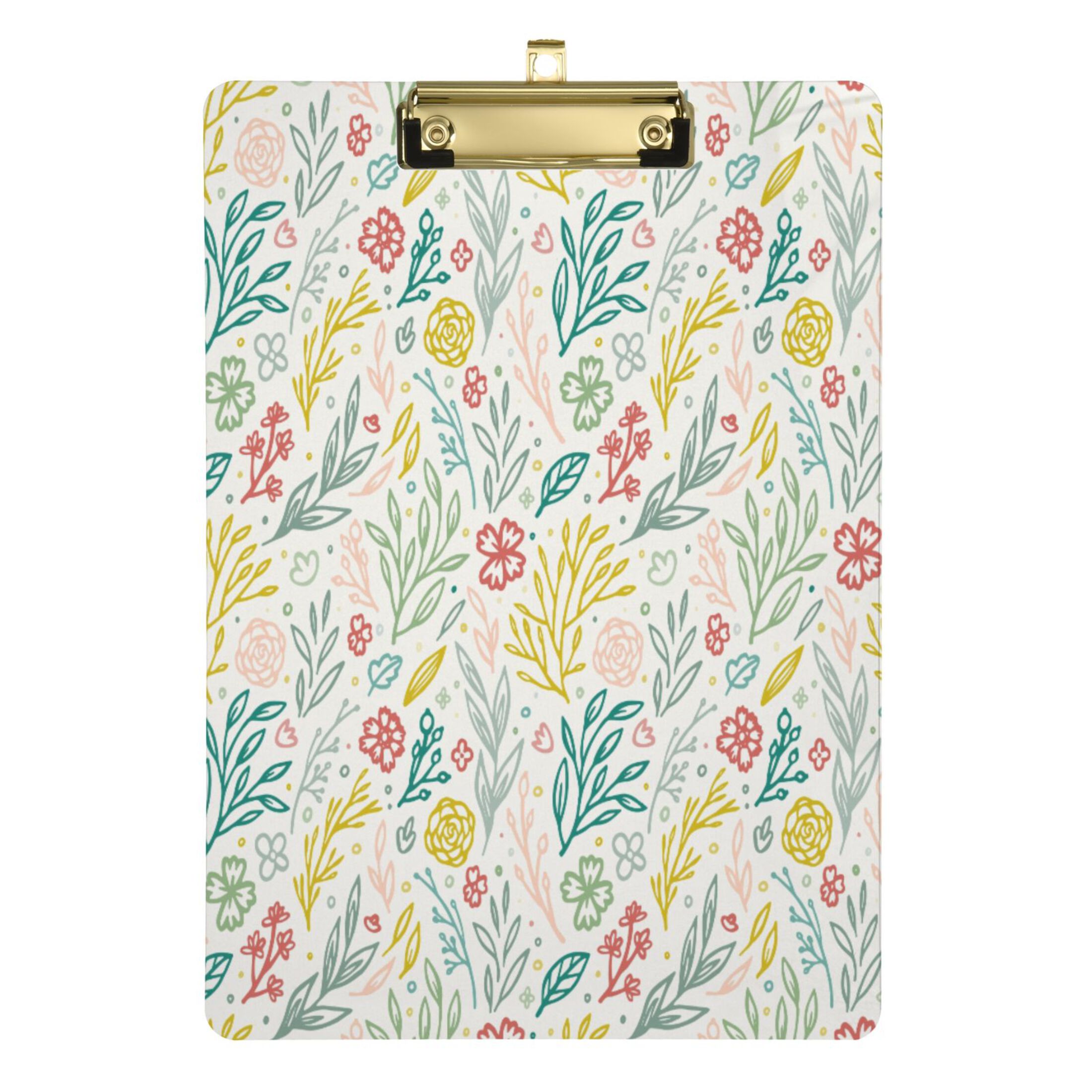 Acrylic Clipboards Coloraful Floral A4 Standard Size Clipboard 12.5" X ...
