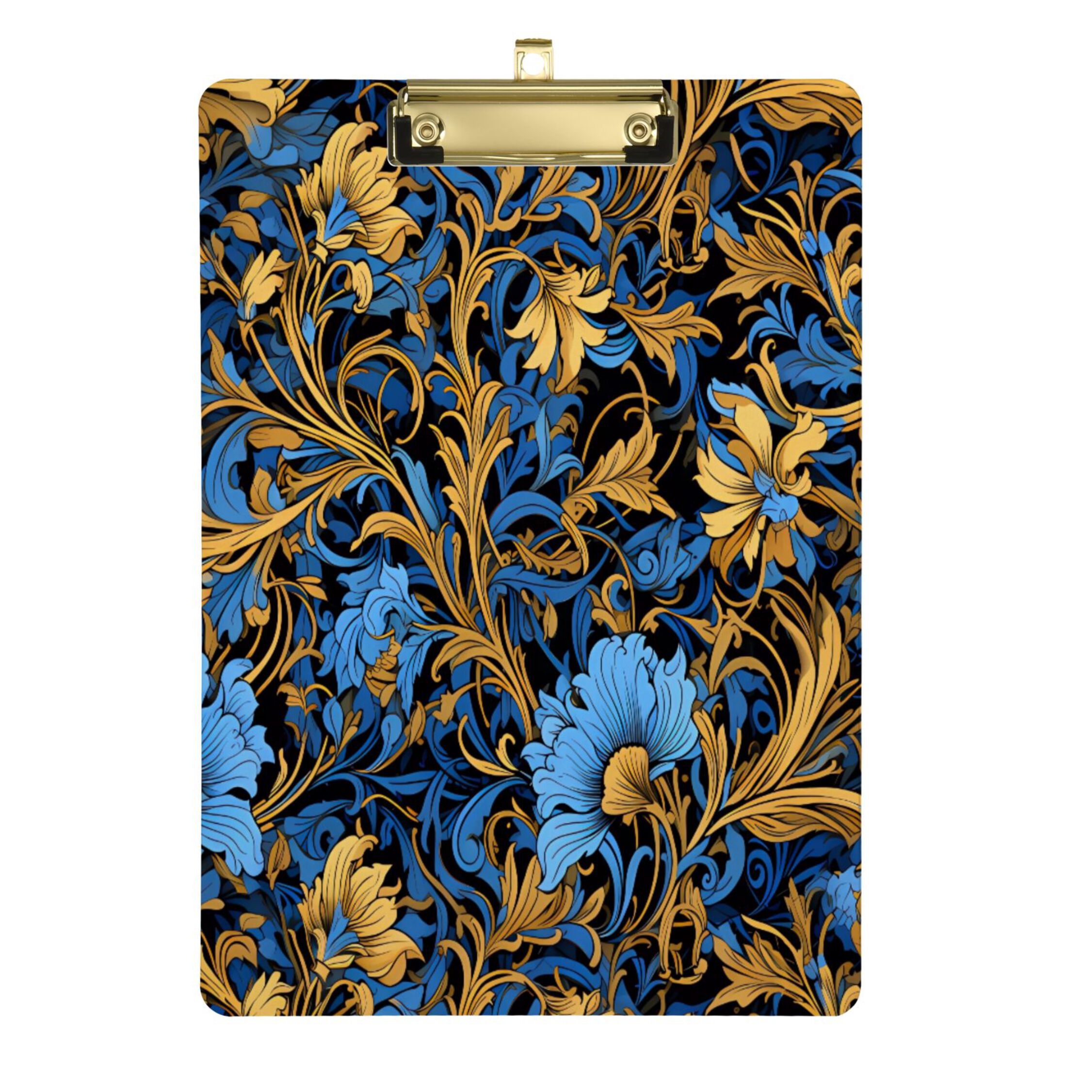 Acrylic Clipboards Colorful Blue Flowers A4 Standard Size Clipboard 12. ...