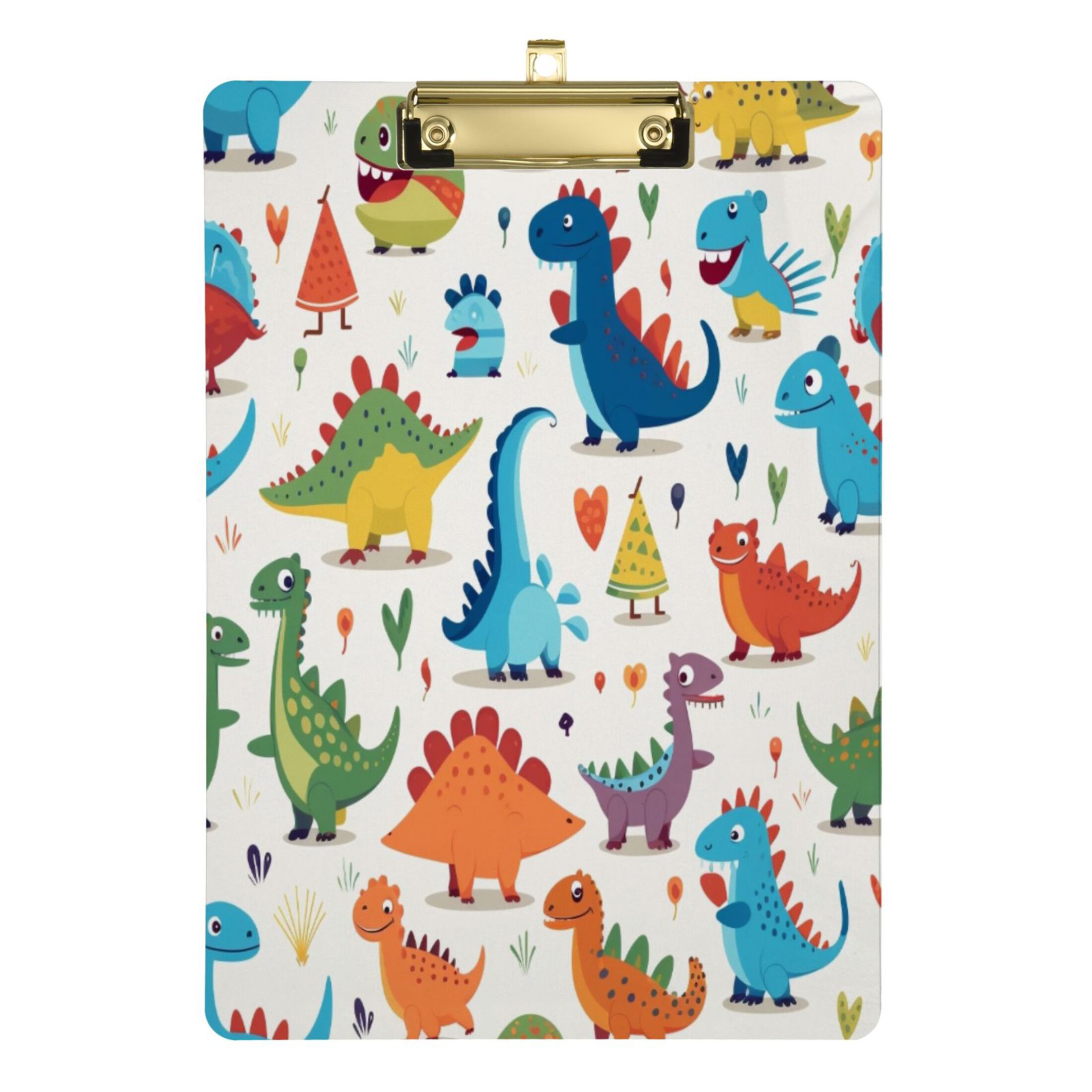 Acrylic Clipboards Cute Dinosaurs Cartoon A4 Standard Size Clipboard 12 ...