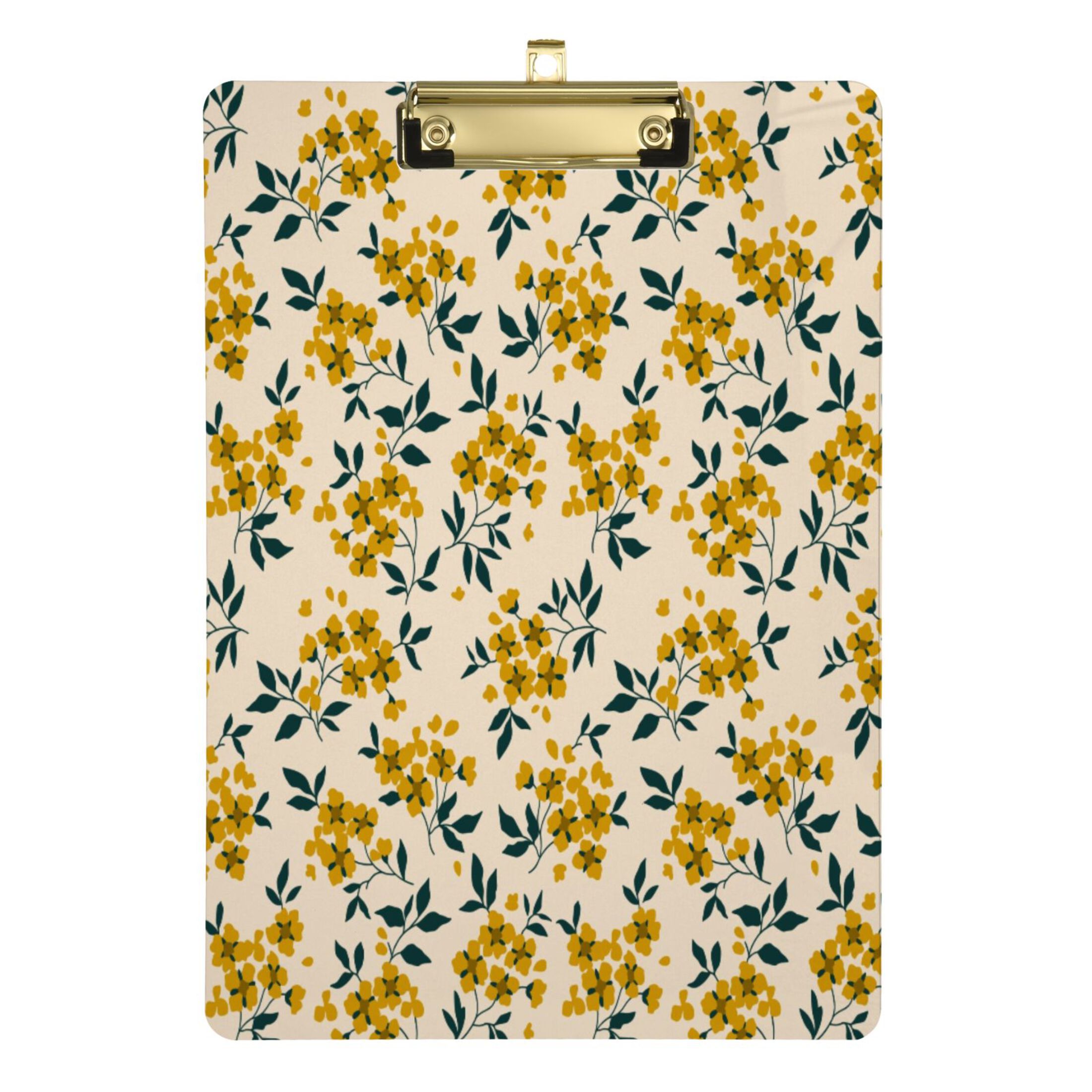 Acrylic Clipboards Floral Flowers Yellow A4 Standard Size Clipboard 12. ...