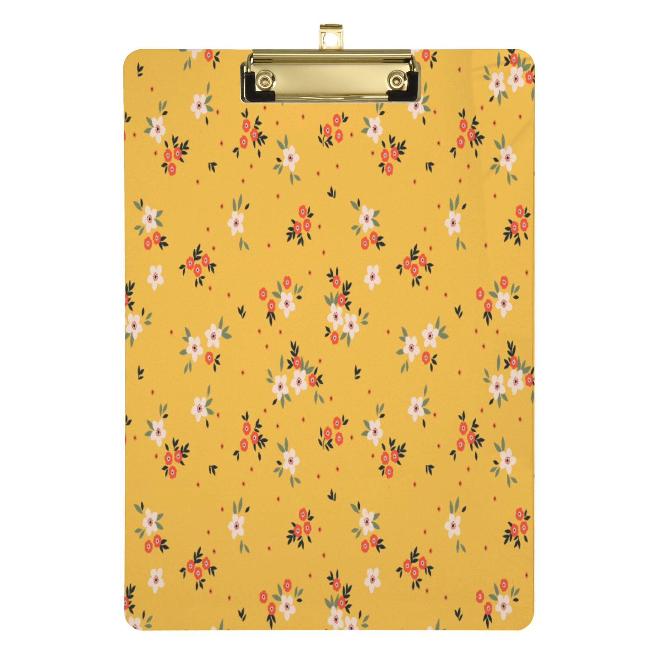 Acrylic Clipboards Floral in Yellow A4 Standard Size Clipboard 12.5" X ...