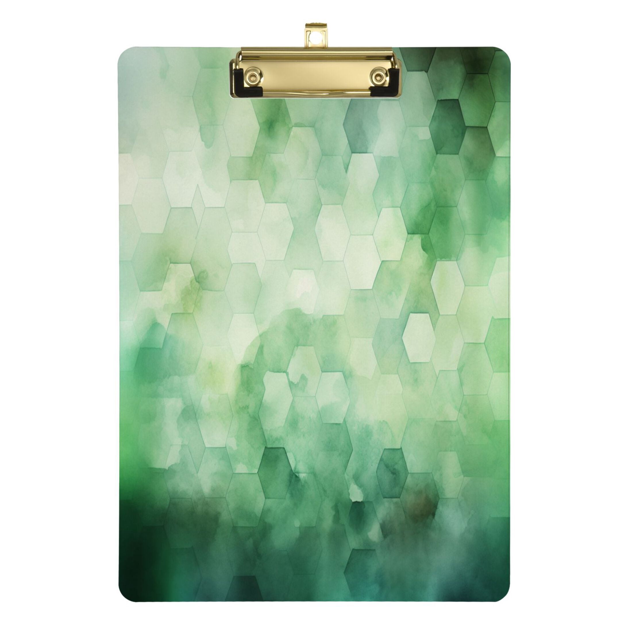 Acrylic Clipboards Green Print A4 Standard Size Clipboard 12.5" X 9 ...