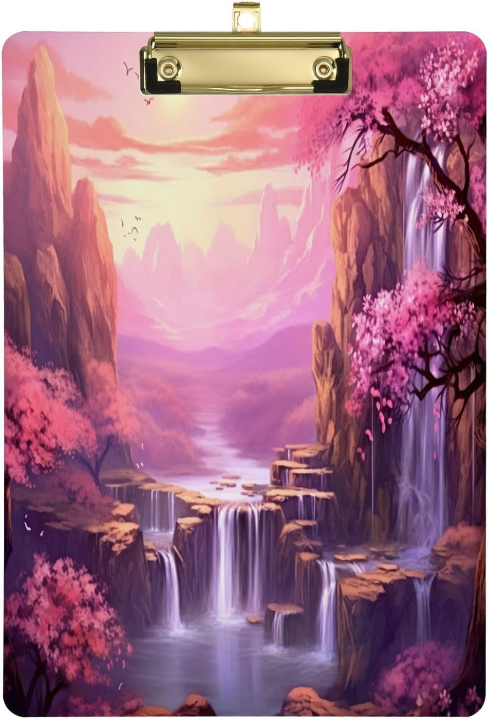 Acrylic Clipboards with Low Profile Clip, A4 Standard Size 9" x 12.5" File Holder for Writing ...