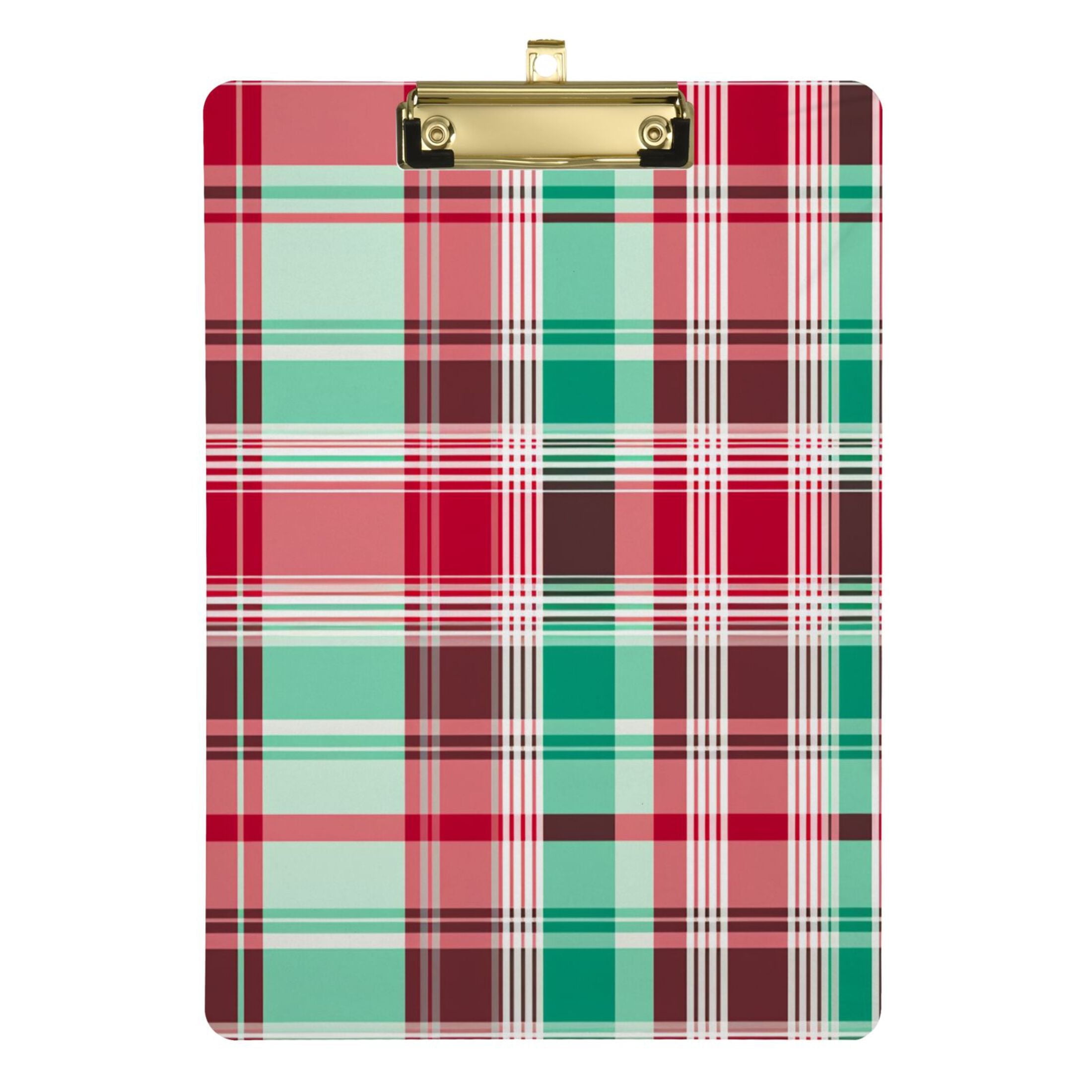 Acrylic Clipboards Plaid Lattice Red A4 Standard Size Clipboard 12.5" X ...