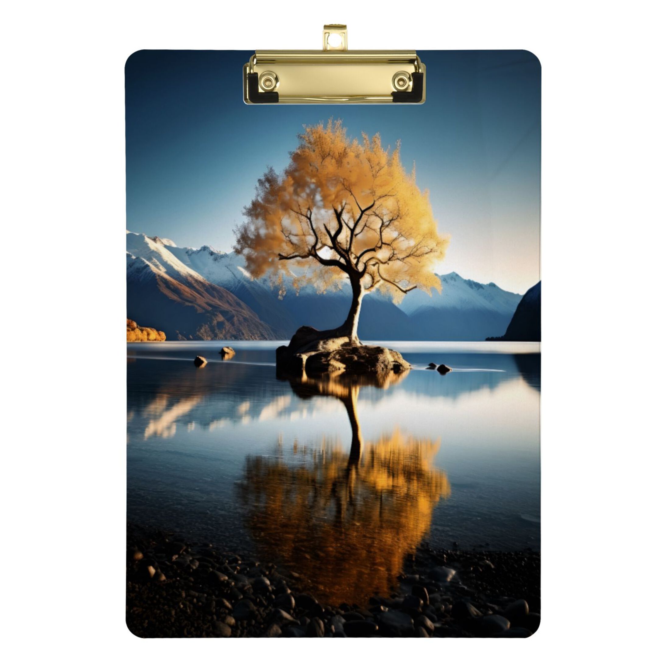 Acrylic Clipboards Tree with Golden A4 Standard Size Clipboard 12.5" X ...