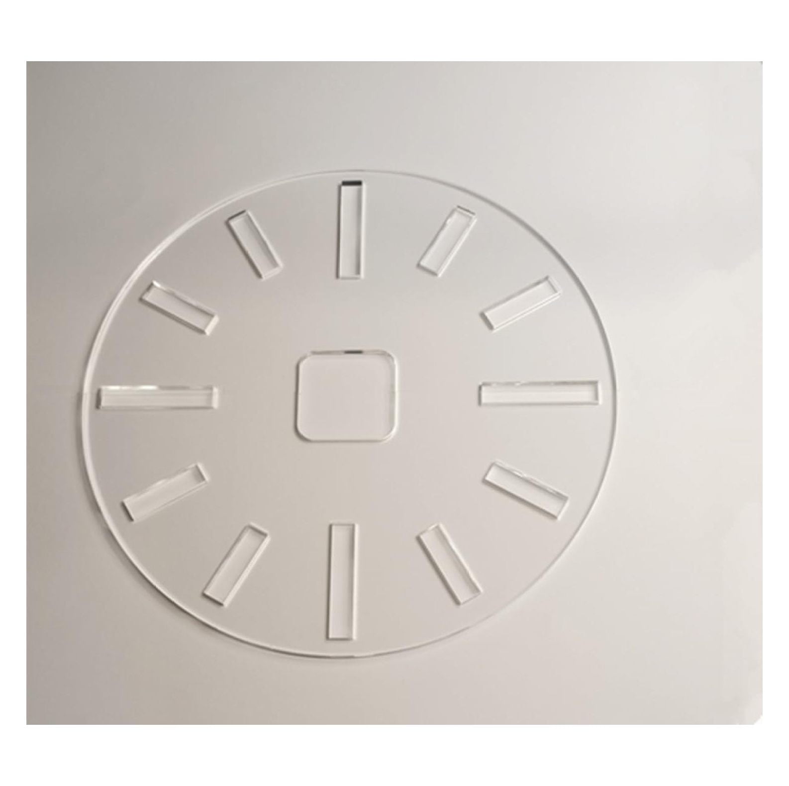 Acrylic Clock Template,12" Circle Clock Face with Clock Dials,Acrylic ...