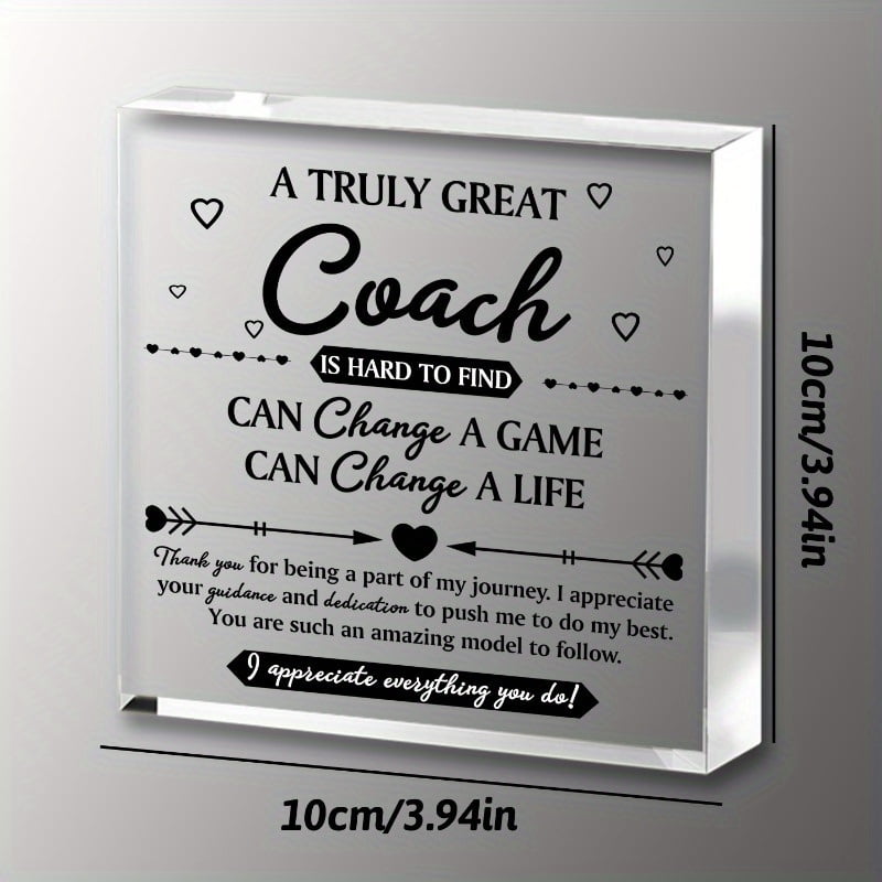 Acrylic Coach Gifts Thank You: Cute Desk Decor, Acrylic Sign Table ...