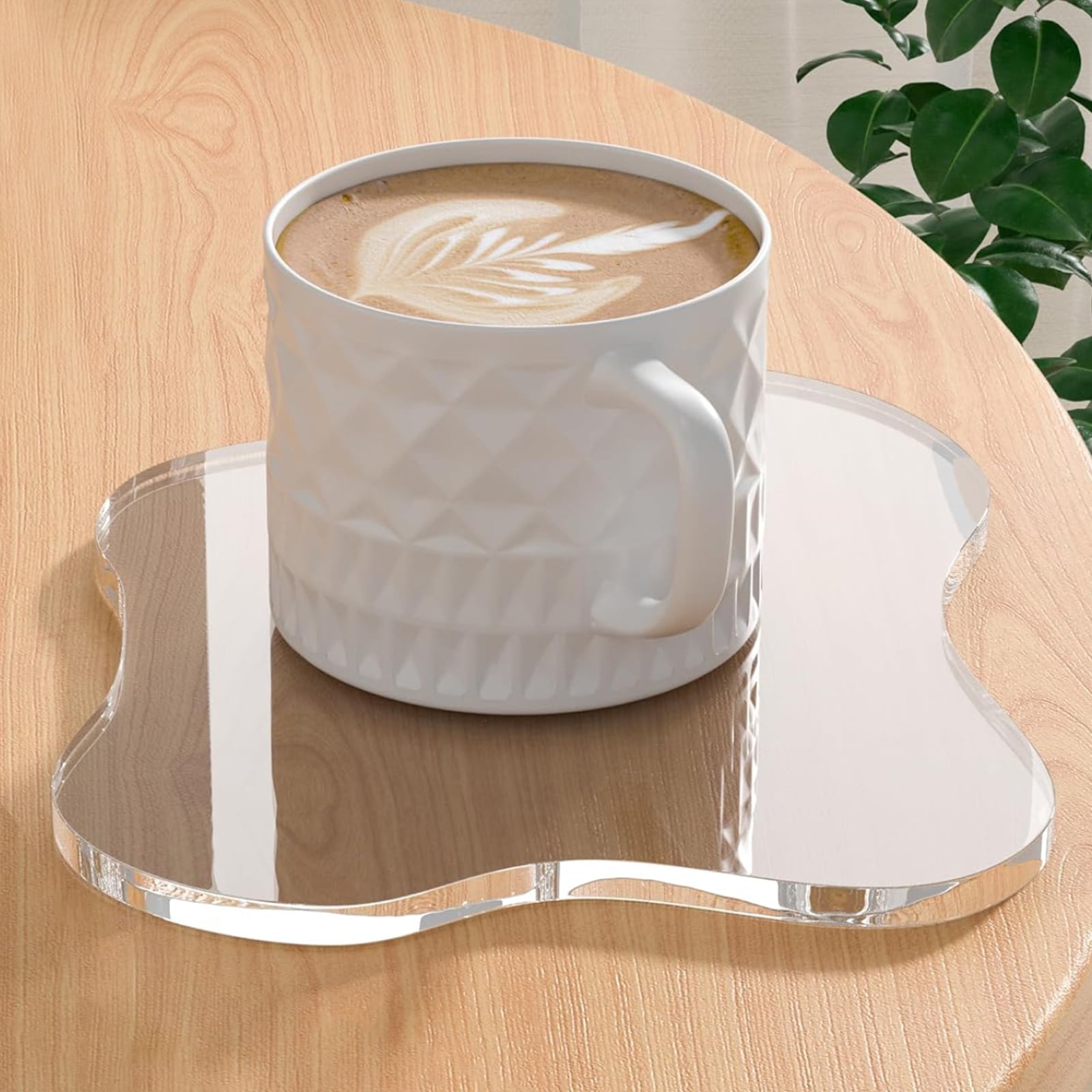 Clear Cloud-Shaped Acrylic Coasters - Decorative Drink Coasters for ...