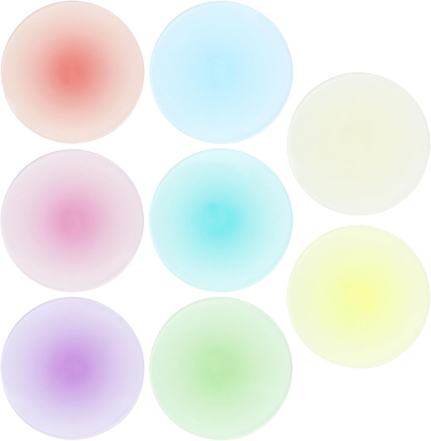 Acrylic Coasters Coasters for Drinks, 8 Pcs Colorful Coaster Set ...