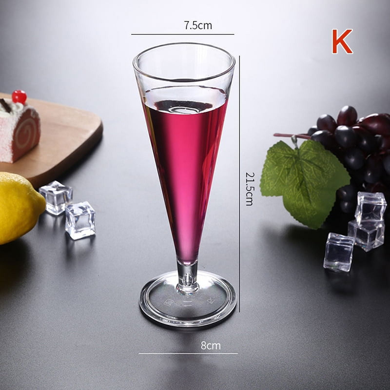 Acrylic Cocktail Cup Unbreakable Wine Glass Home Wedding Party Bar ...