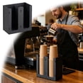 Acrylic Coffee Cup and Lid Storage Organizer Holder, 2 Compartments ...