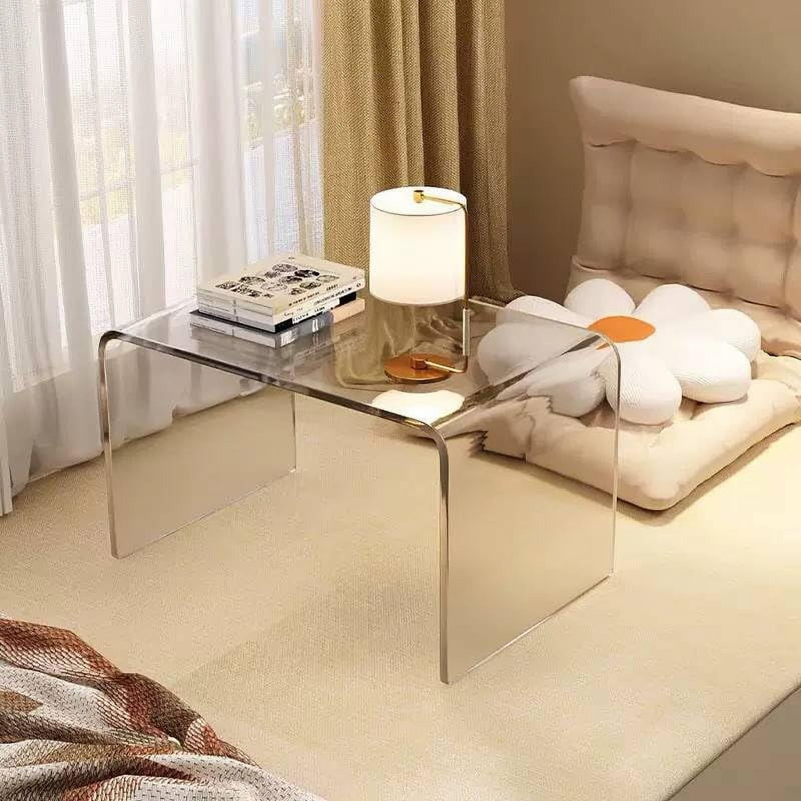 Acrylic Coffee Table | U-Shaped Acrylic End Table | Transparent Acrylic ...