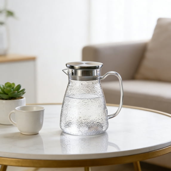 Acrylic Cold Water Kettle 1.8L Clear Plastic Iced Tea Juice Dispenser ...