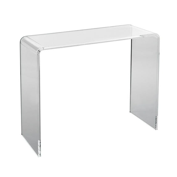 Acrylic Console Table, Clear End Side Table - Transparent U-Shape 38 ...