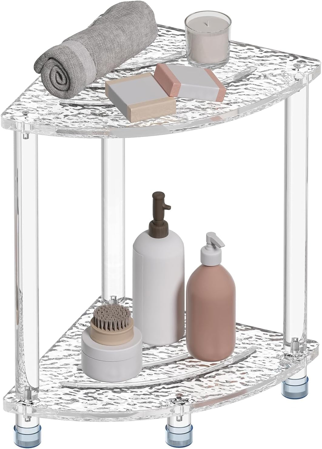 Acrylic Corner Shower Stool for Inside Shower - Clear Small Shower ...
