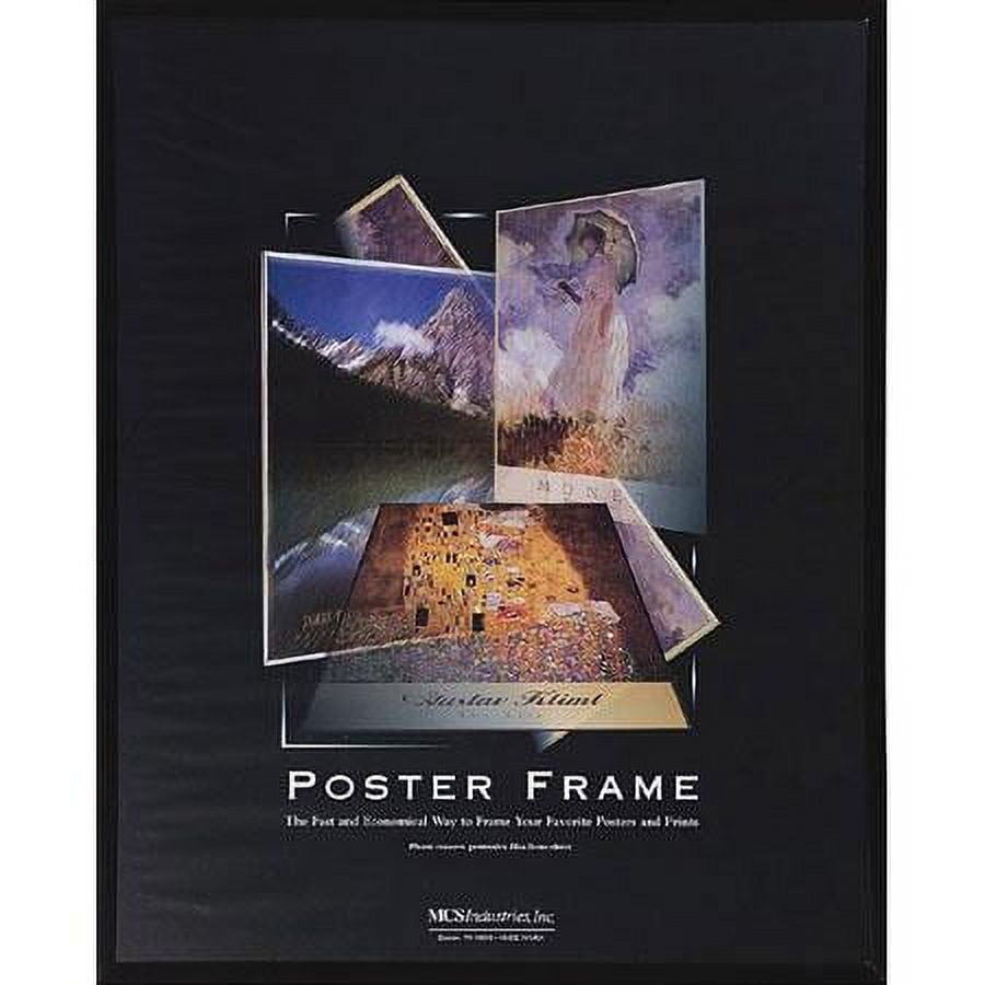 Acrylic & Corrugated Back Poster Frame For a 18x24" Photograph, Black ...
