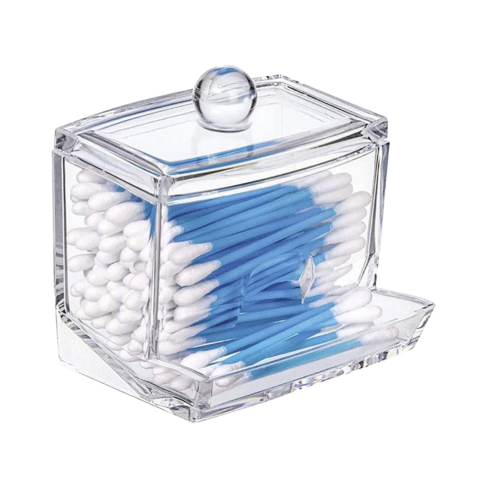 Acrylic Cotton Swab Holder, Glass Cotton Swab Holder, Large Cotton Swab ...