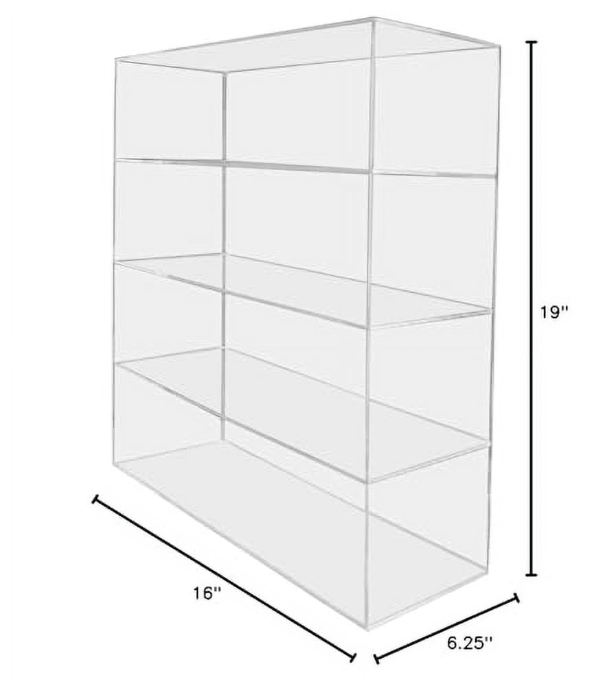 Acrylic Counter top Display Case 16" x 6" x 19" Show Case Cabinet ...