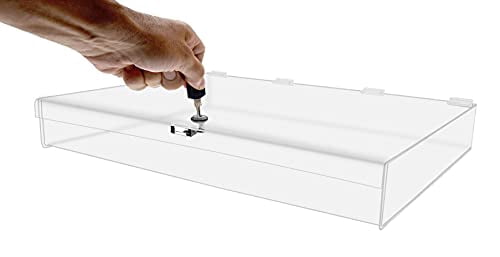 Acrylic Countertop Display Case 24" x 18" x 3" Locking Security ...