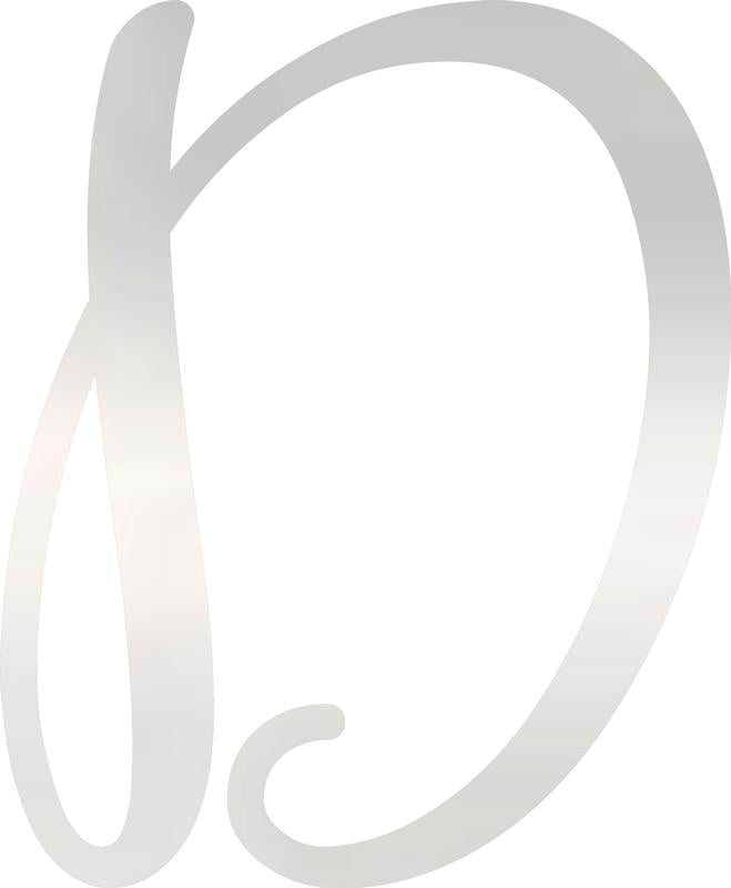 Acrylic Craft Letters, Lobby Sign D Script, 1'' Tall Clear Alphabet ...