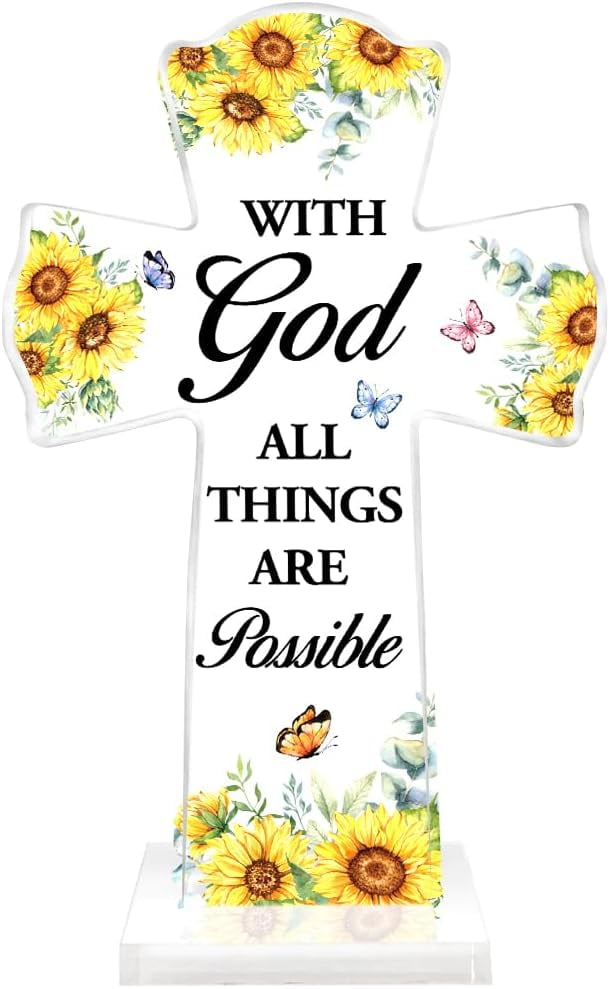 Acrylic Cross,Christian Standing Cross,Inspirational Christian Gifts ...