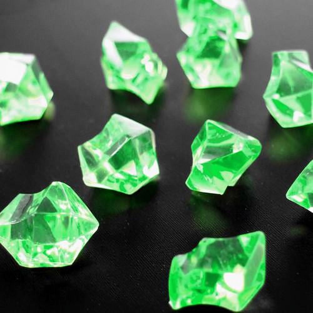 Acrylic Crystal Ice Rocks Table Scatter, 1-inch, 150-Piece, Green ...