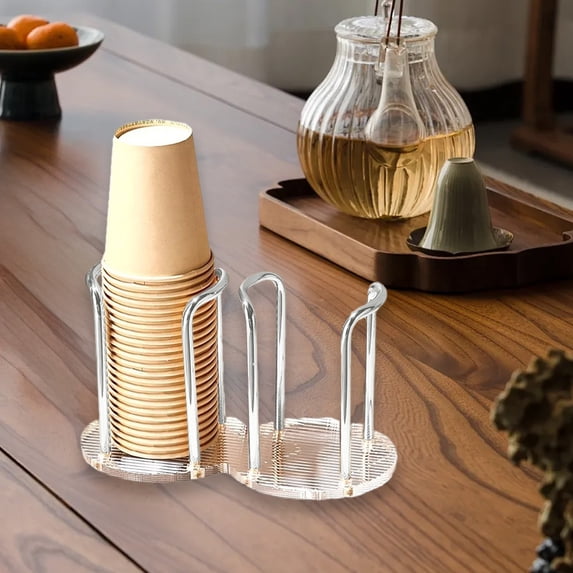 Acrylic Cup Holder Dispenser for Disposable Cups - Space Saving ...