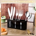 Acrylic Cutlery Storage Organizer Bin Silverware Caddy Countertop Knife ...