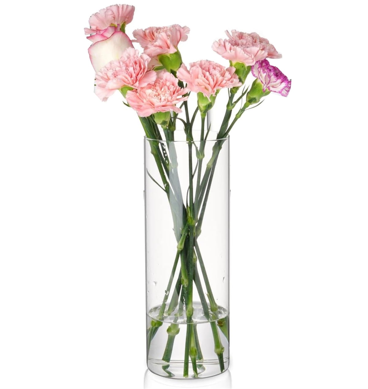 Acrylic Cylinder Vase for Centerpieces,Bexikou 11.8 inch Tall Clear ...