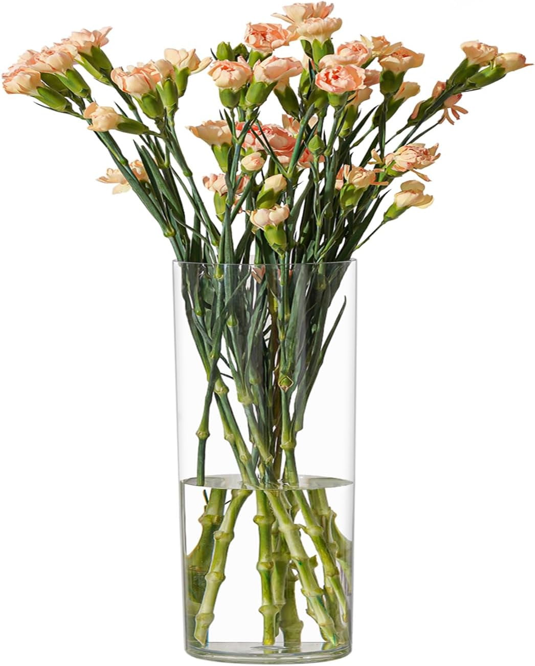 Acrylic Cylinder Vase Clear 3.94" x 7.86" Tall Non Breakable - Walmart.com