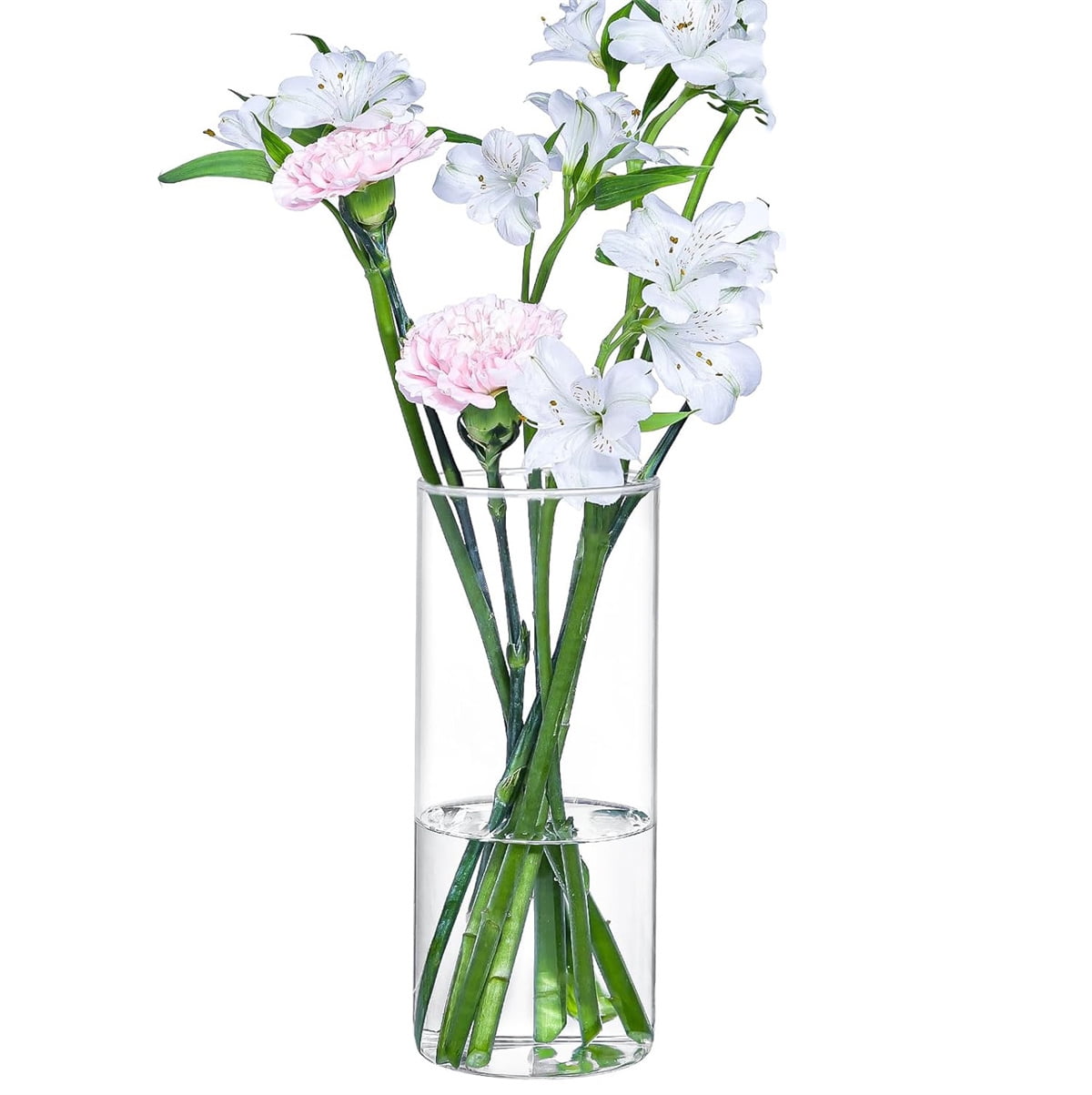 Acrylic Cylinder Vases for Centerpieces,Bexikou Tall Glass Vases for ...