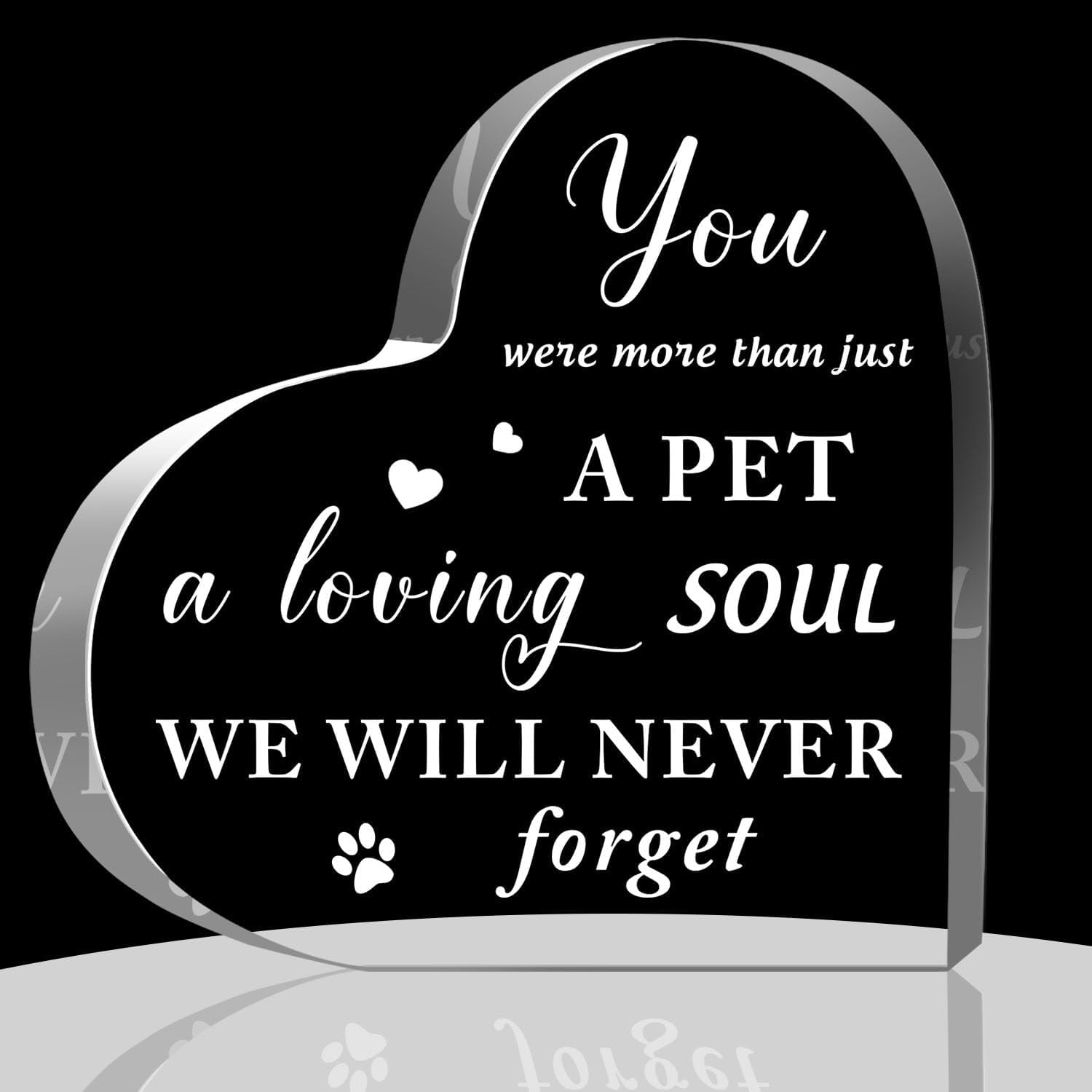 Acrylic Decorative Signage - Heart Shaped Sign for Table Desk, 5.1 x 5. ...