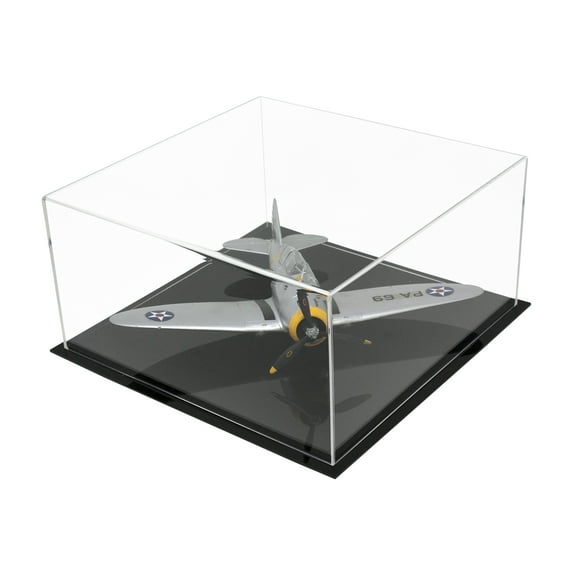 Acrylic Deluxe Clear Display Case - Medium Rectangle Box 12" x 12" x 6 ...