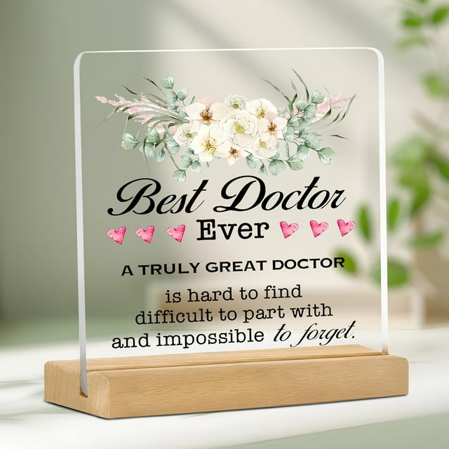 Acrylic Desk Plate, Great Doctors Are Hard to Find, Doctor Appreciation ...