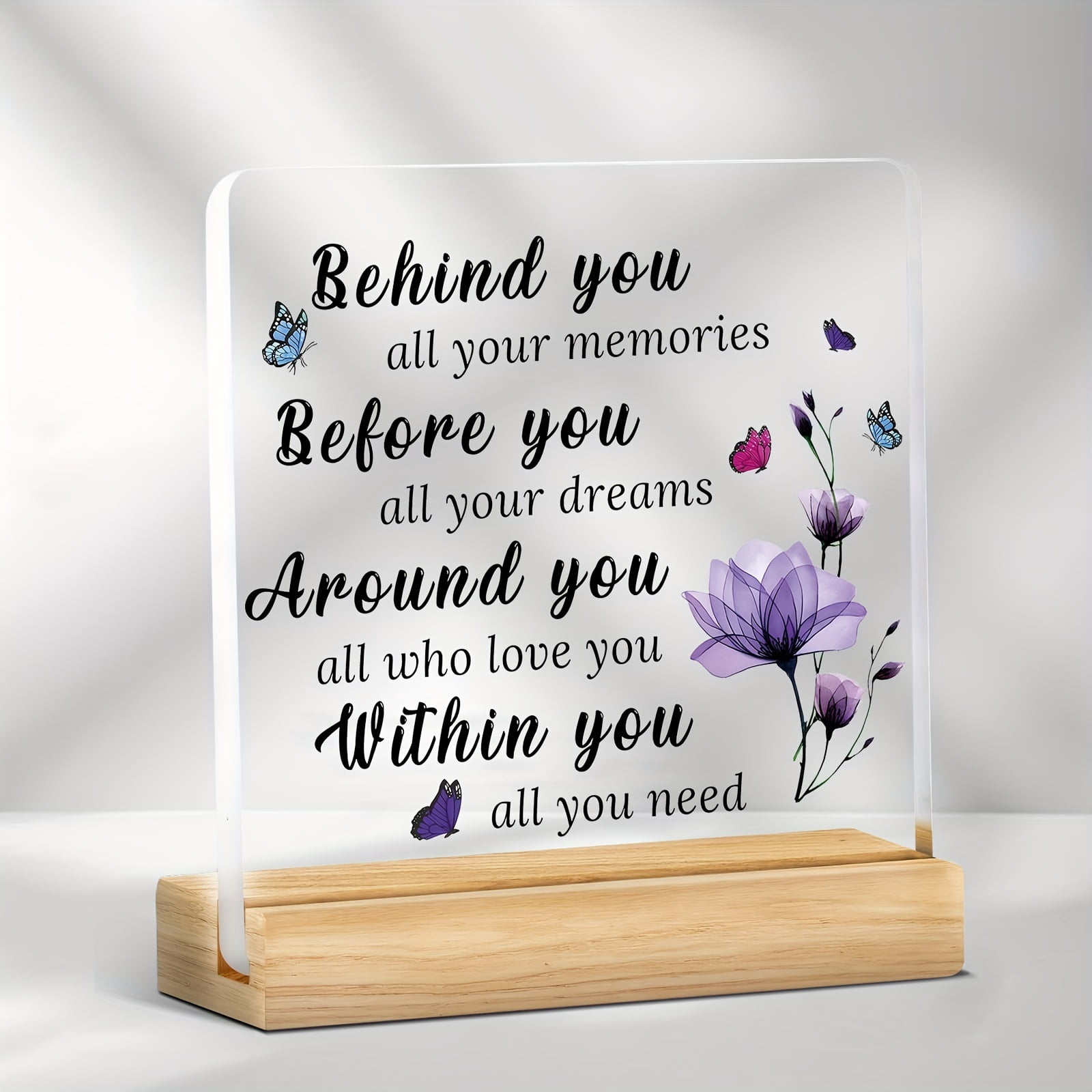 Acrylic Desk Sign Decorations Graduation Gifts Inspirational Acrylic ...